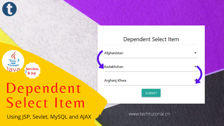 Dynamic dependent drop down list with ajax, Jsp & Servlet and MySQL ...